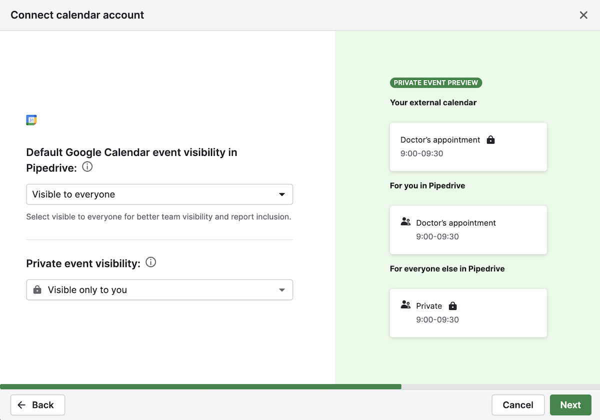 Troubleshooting the calendar sync feature - Knowledge Base | Pipedrive